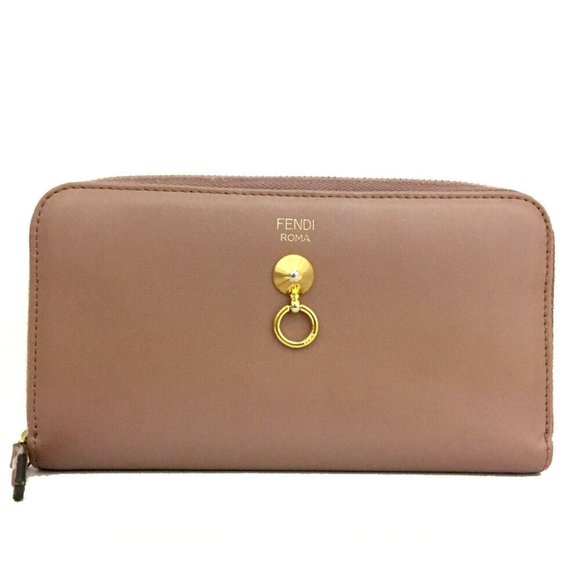 Fendi | Bags | Fendi By The Way Leather Zip Around Long Wallet | Poshmark